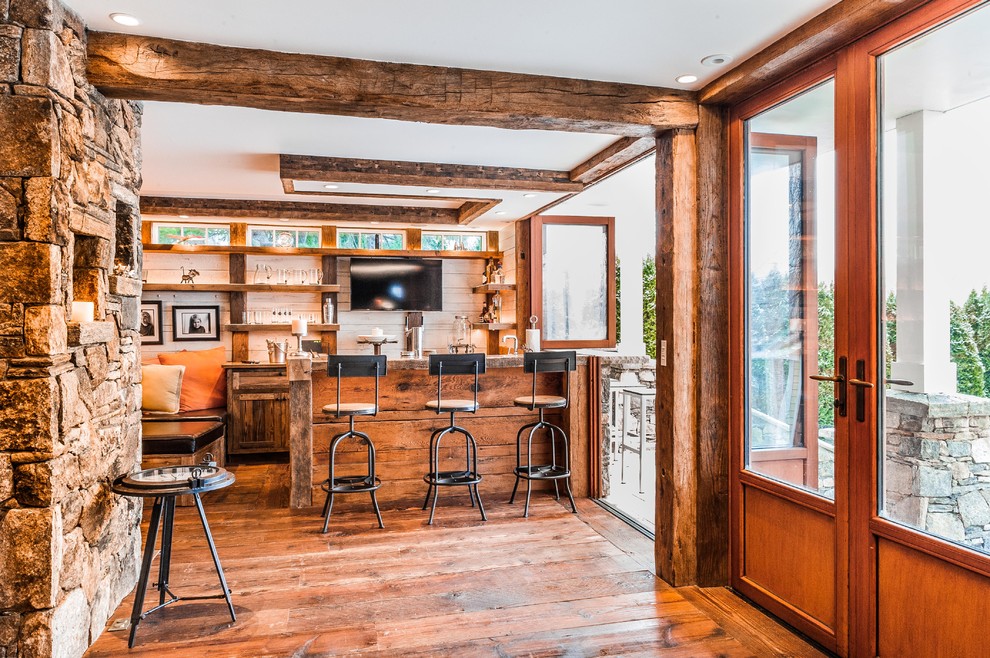 The Beach House Retrofit Project - Beach Style - Home Bar - New York ...