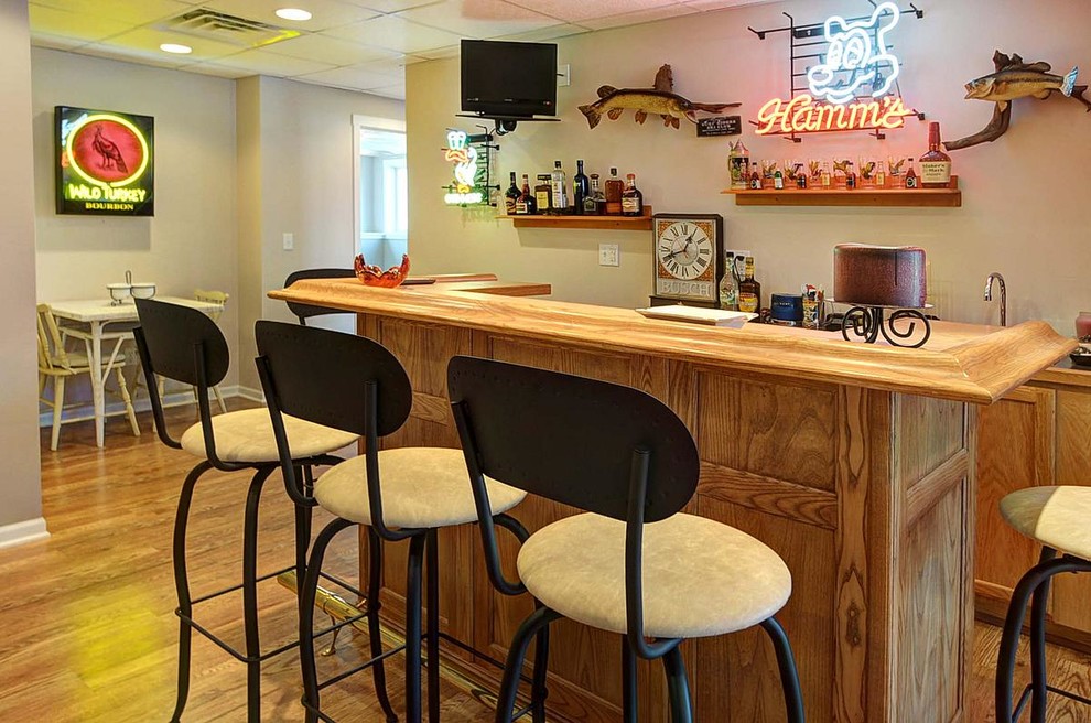 Timber Frame - Rustic - Home Bar - Milwaukee - by The Rauland Agency ...