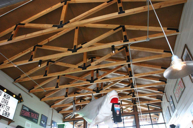 Timber Trusses - Home Bar - Houston - by American Pole and Timber ...