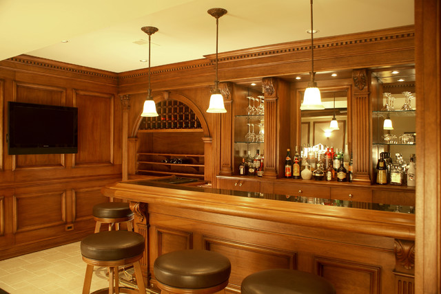 Traditional Home Bar - Traditional - Home Bar - New York | Houzz UK