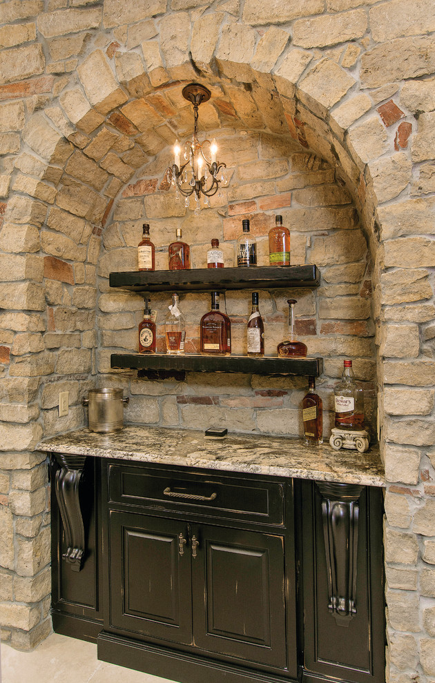 Traditional Kitchen with an Italian Feel - Home Bar - Tampa - by ...
