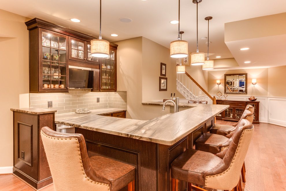 Traditional Wet Bar Design Leesburg VA by Reico - Traditional - Home ...