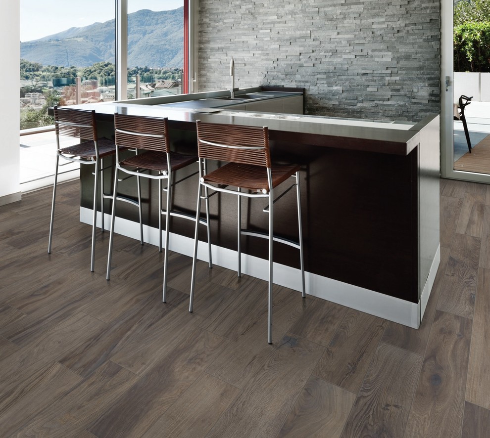 Trend: Wood Look Ceramic Tile - Modern - Home Bar - Other - by Arley ...