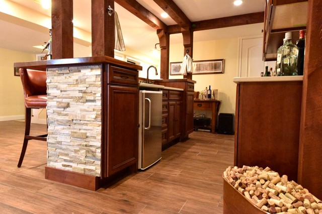 Tuscan Style Bar - Mediterranean - Home Bar - New York - by Nassau ...