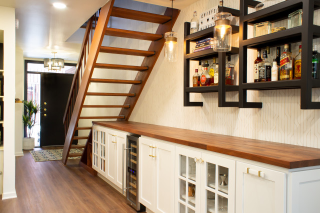 Under Stairs Bar - Contemporary - Home Bar - Philadelphia - by Sharon ...
