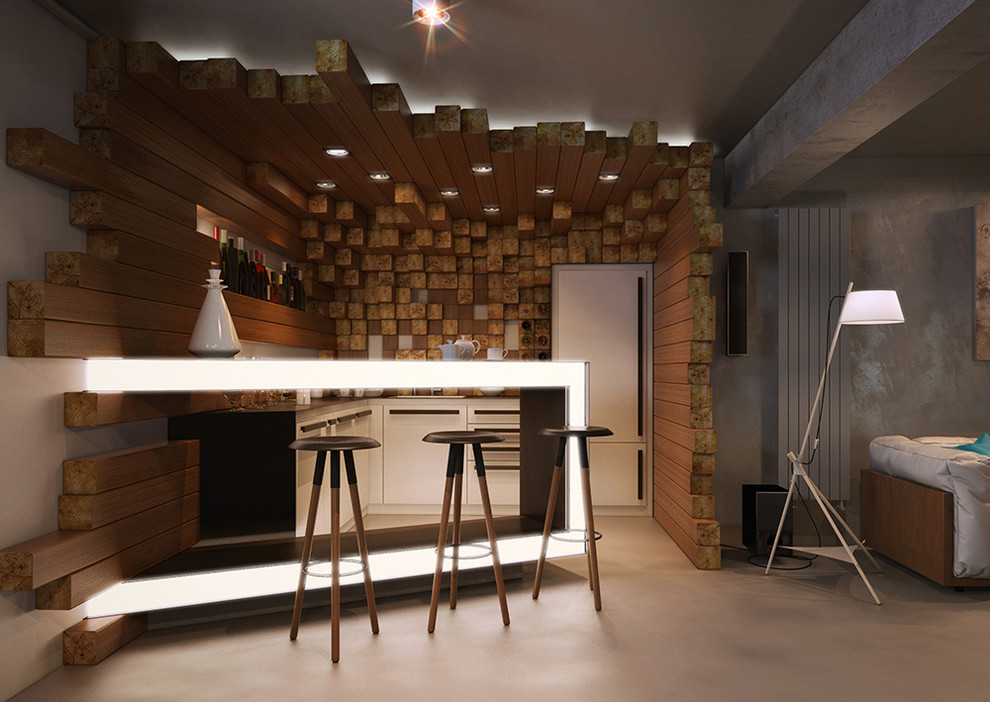 Underground Lounge in a private house - Modern - Home Bar - Other - by ...