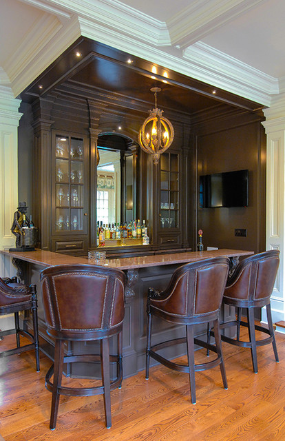 Unique Home Bar Designed by Interior Designer Linda Caruso ...