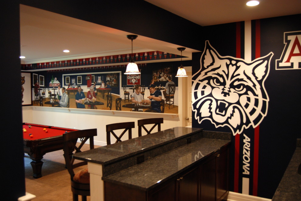 University of Arizona Sports Bar themed Mural by Tom Taylor of Wow ...