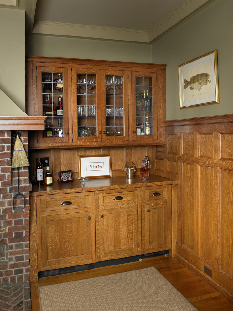 Wainscoting that makes a statement - Home Bar - Philadelphia - by Tague ...