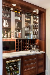 Warm Contemporary - Chicago, IL - Contemporary - Home Bar - Chicago ...