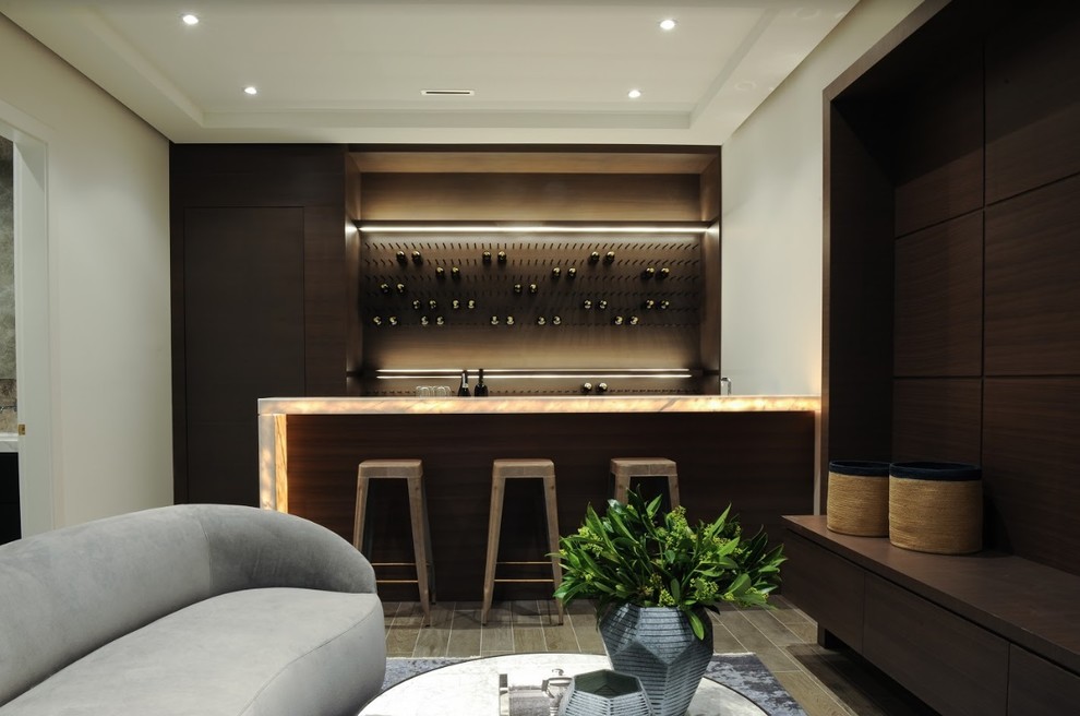 West 28 - Bar & Lounge - Contemporary - Home Bar - Vancouver - by TALI ...