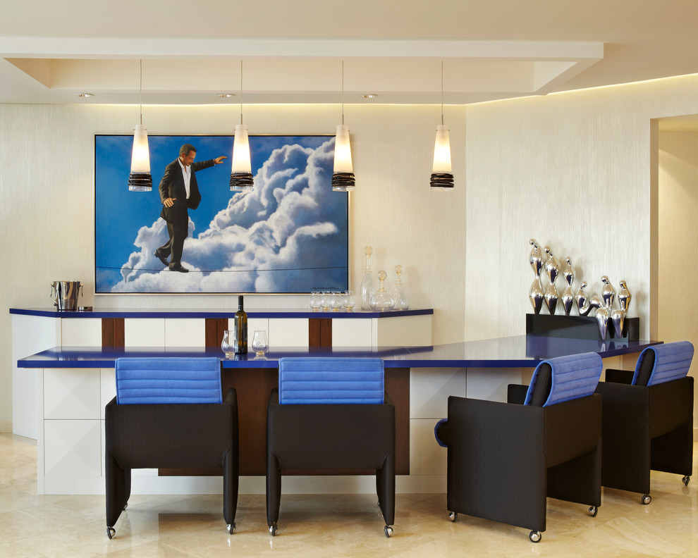 Williams Island - Contemporary - Home Bar - Miami - by Arnold Schulman ...