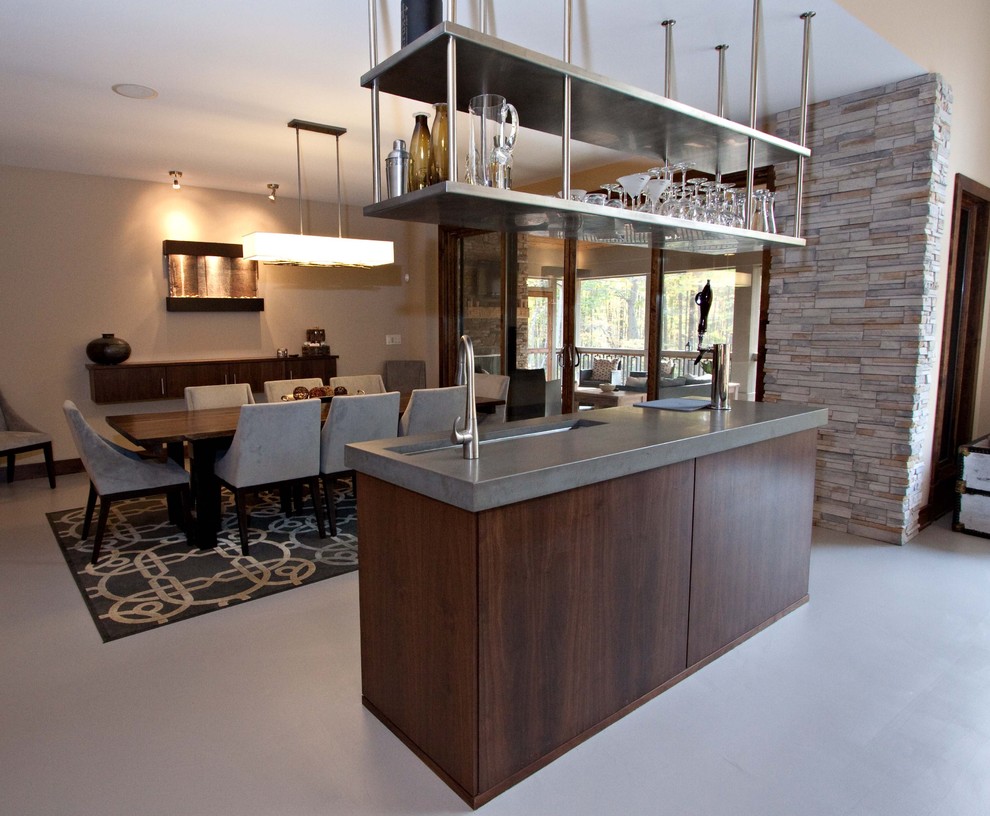 Wine Rooms & Bars - Modern - Home Bar - Cleveland - by Payne & Payne ...