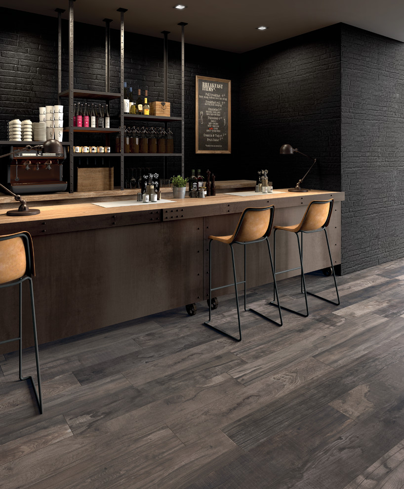 Wood Effect Tiles - Dolphin Wood - Modern - Home Bar - Sussex - by The ...