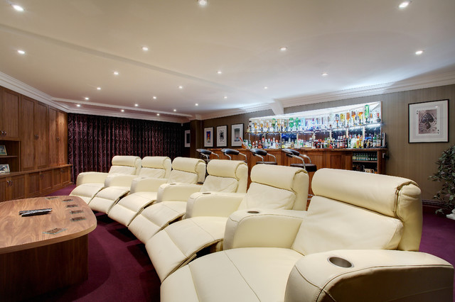 FrontRow seating installed by Bespoke Kitchens - Modern - Home Theatre ...