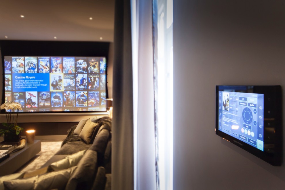 Home Cinema - Lounge - Contemporary - Home Theater - Gloucestershire ...
