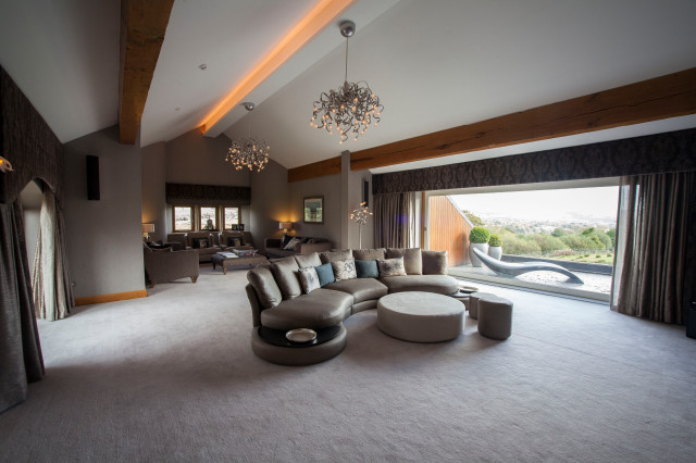 Home Cinema/Lounge - Modern Barn Conversion - Contemporary - Home ...