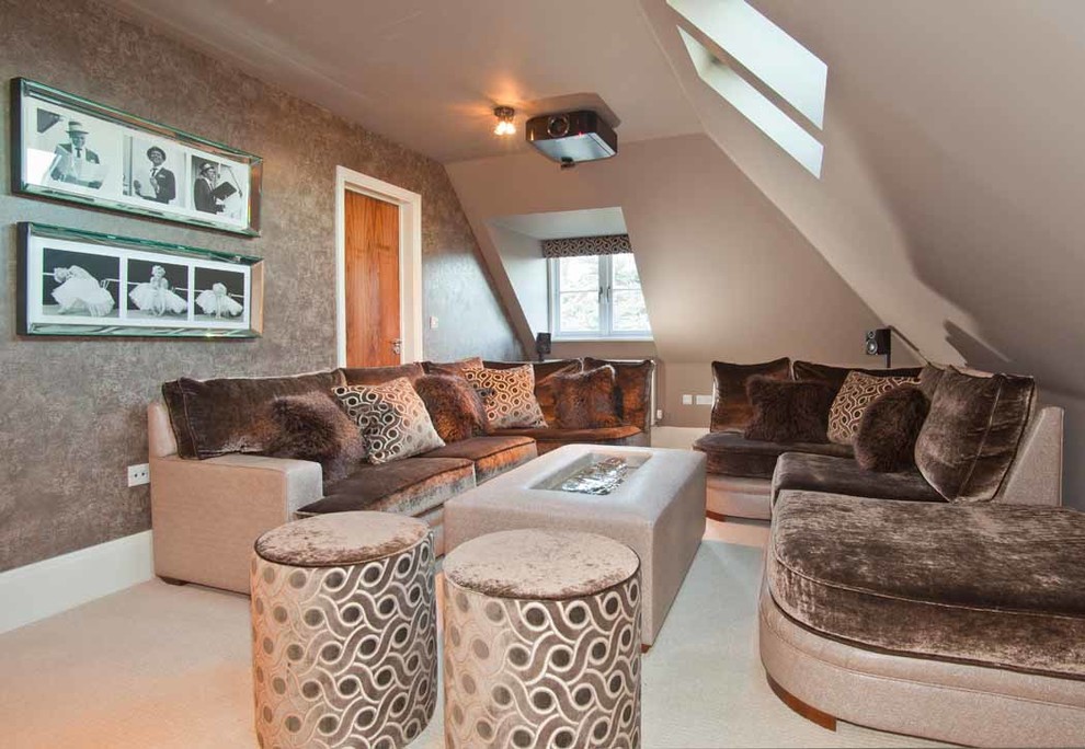 Oxshott 2, Surrey - Contemporary - Home Theater - London - by DESIGNER ...