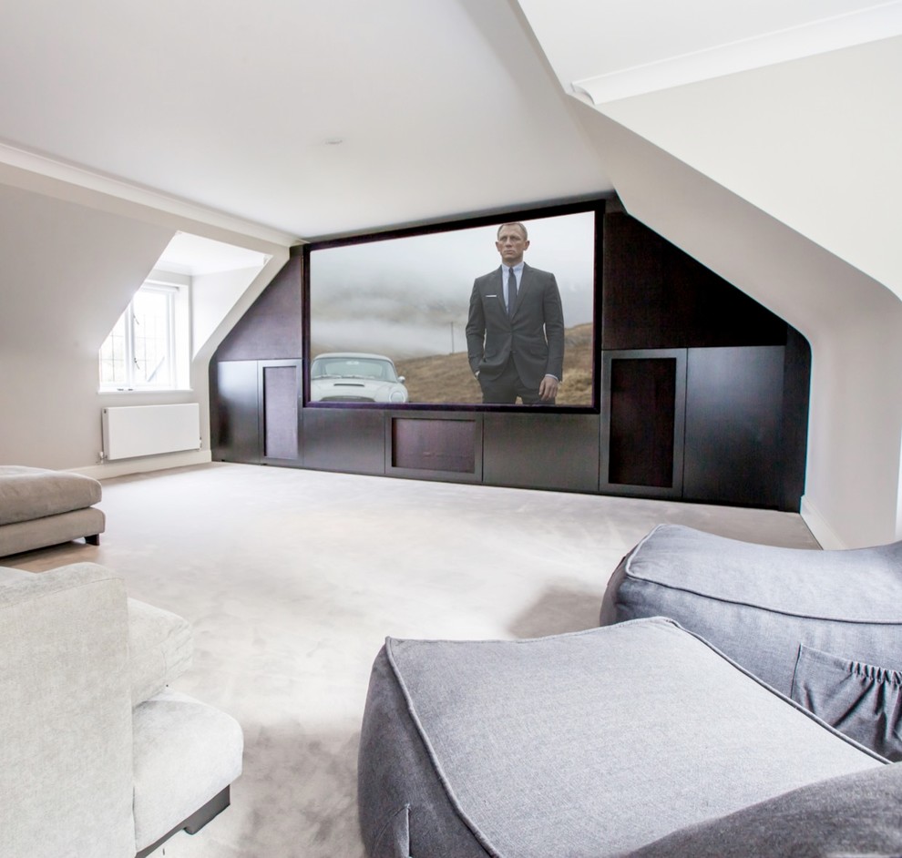 Private Home Cinema - Sevenoaks - Contemporary - Home Theater - Kent ...