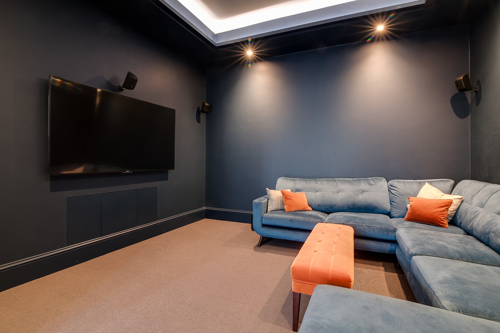 Rear Extension, Arnison Road, Surrey - Modern - Home Theater - Surrey ...