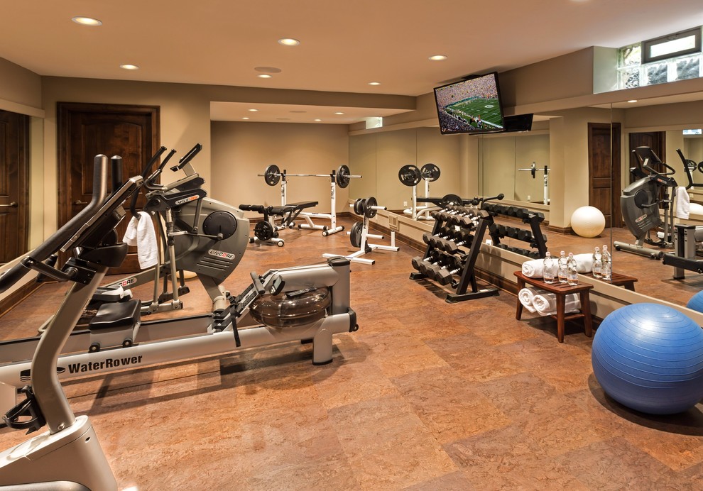 Basement Renovation - Traditional - Home Gym - Milwaukee - by ... Basement Renovation - Traditional - Home Gym - Milwaukee - by ...