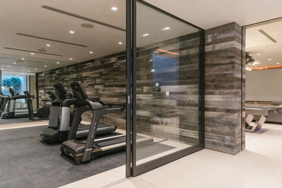 Carbon Beach Terrace Estate - Modern - Home Gym - Los Angeles - by ...
