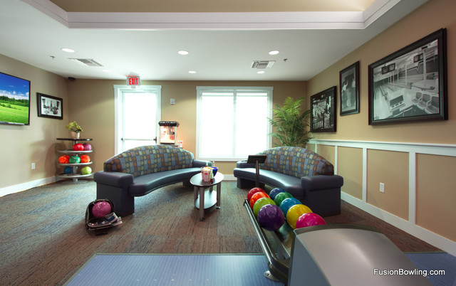 Custom residential bowling alley - Contemporary - Home Gym - Richmond ...