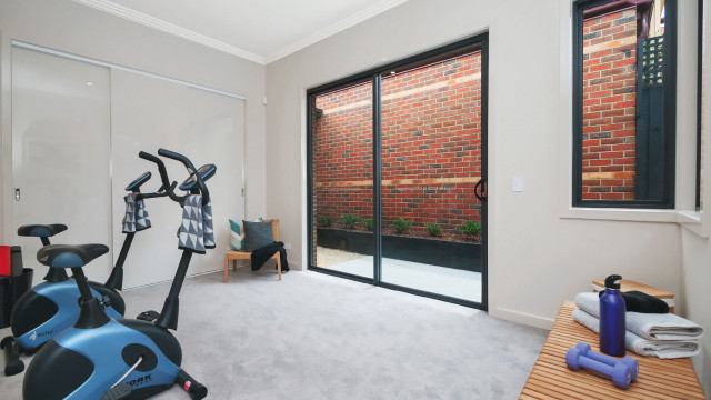 Aluminium Sliding Door in a gym - Modern - Home Gym - Melbourne - by ...