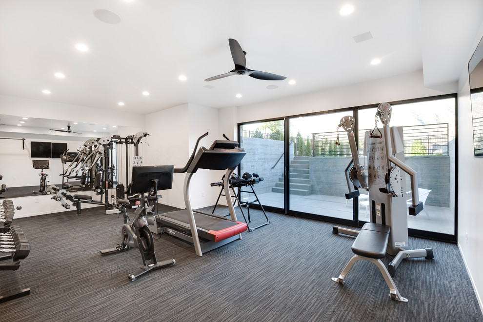 Evolution - Modern - Home Gym - Salt Lake City - by Ezra Lee Design ...