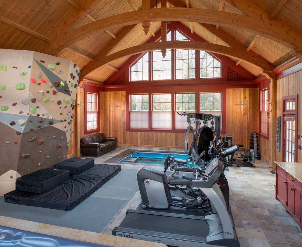 Exercise Barn - Farmhouse - Home Gym - Philadelphia - by Griffiths ...