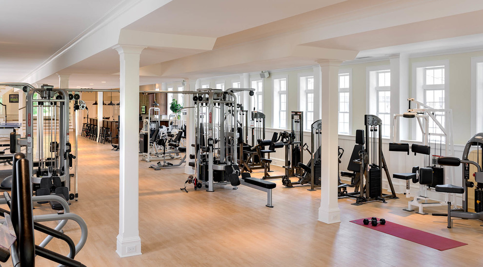 Family Sports Barn - Farmhouse - Home Gym - New York - by Crisp ...