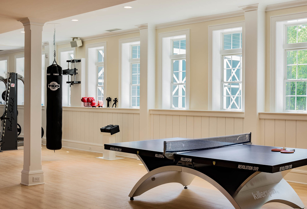 Family Sports Barn - Farmhouse - Home Gym - New York - by Crisp ...