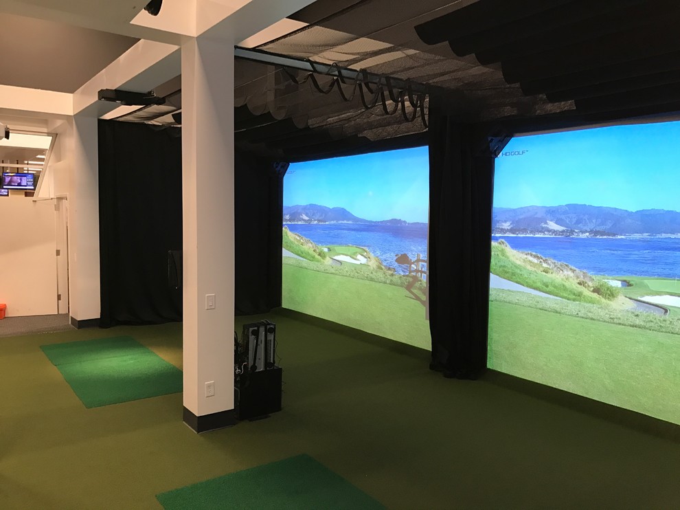 Golf simulator - Home Gym - San Diego - by At Home Theater Systems Inc ...