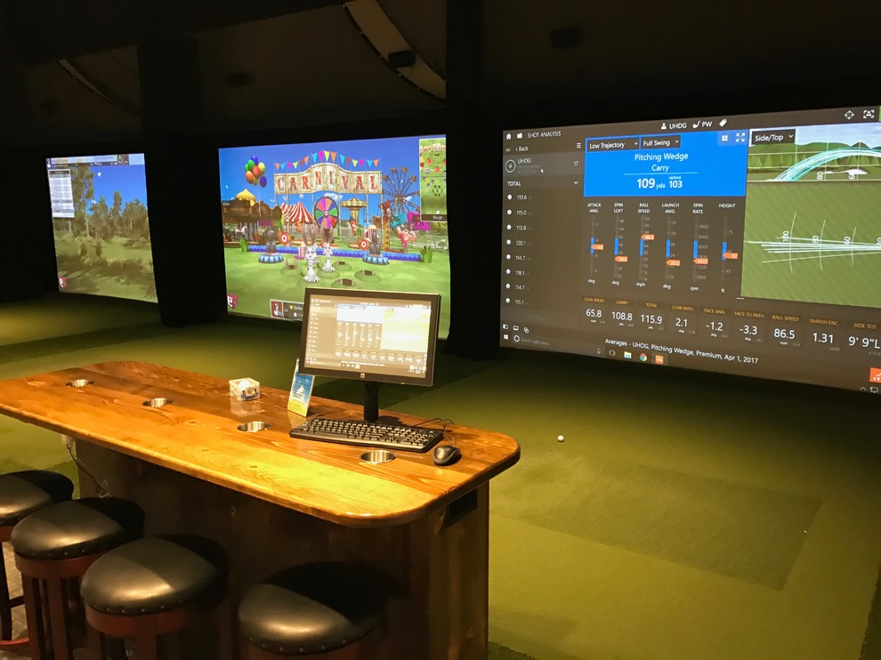 Golf simulator - Home Gym - San Diego - by At Home Theater Systems Inc ...