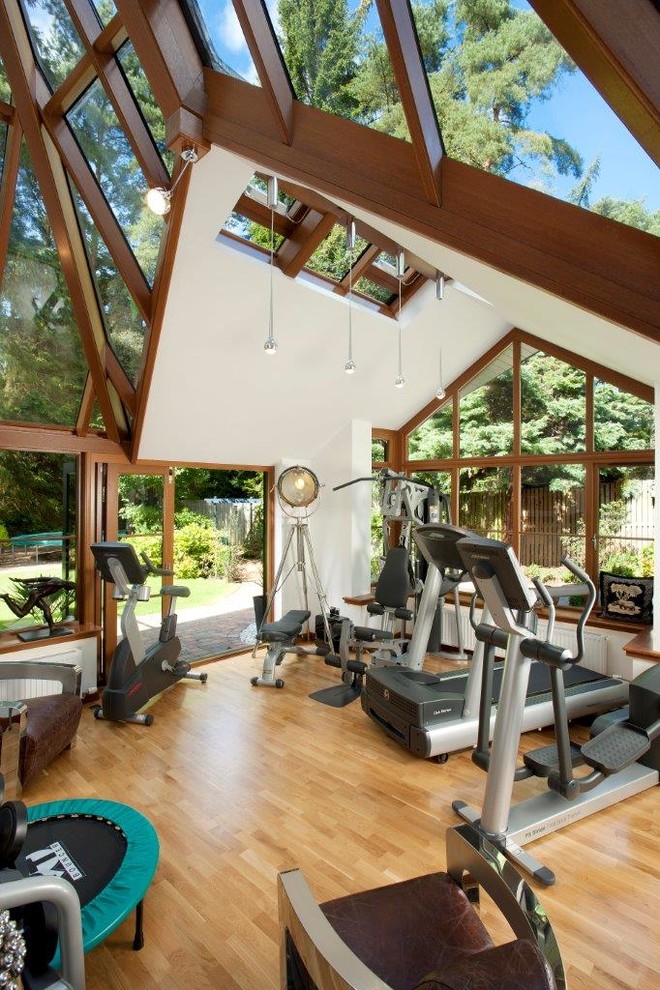 Gym Extension - Modern - Home Gym - Other - by Mozolowski & Murray ...