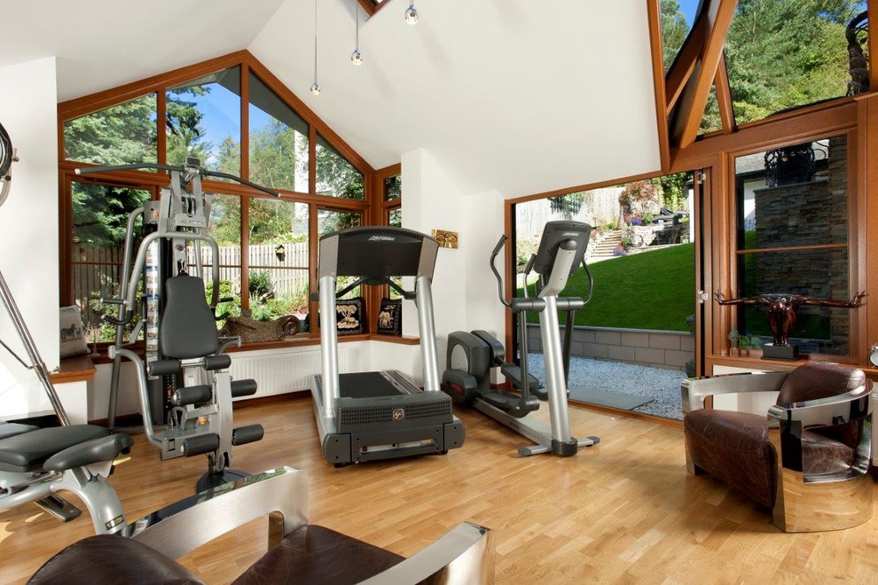 Gym Extension - Modern - Home Gym - Other - by Mozolowski & Murray | Houzz
