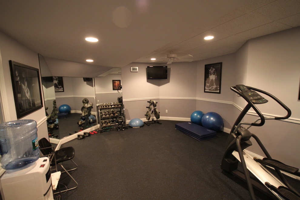 Home Gym - Traditional - Home Gym - New York - by Joseph Pastore Custom ...