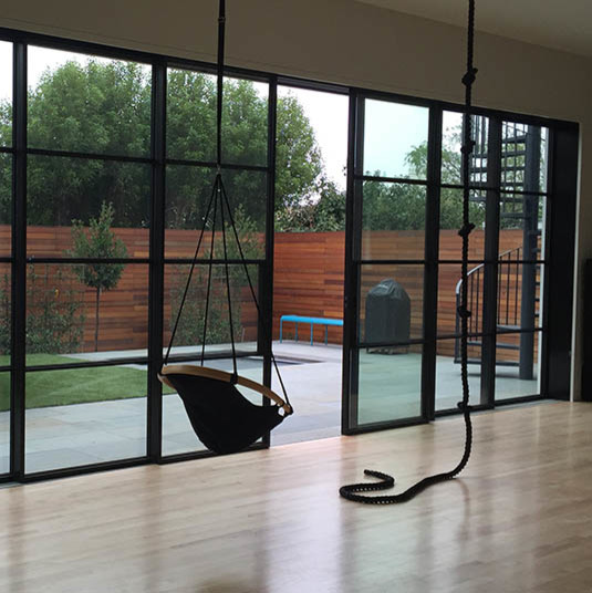 Jada Windows Steel Pocketing Sliders Indoor Home Gym - Contemporary ...