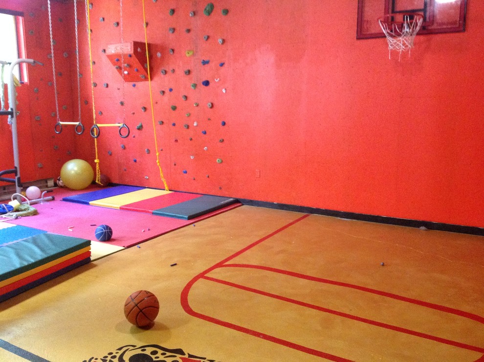 Kids playroom/rock climbing wall - Eclectic - Home Gym - Philadelphia ...