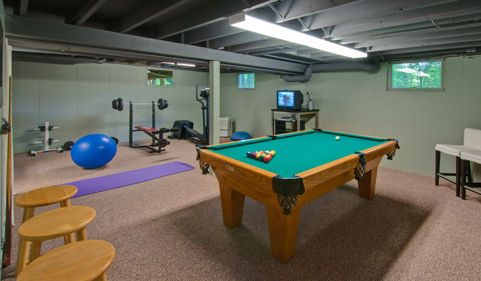 Lower Level Activity Room - Home Gym - Grand Rapids - by Custom Design ...