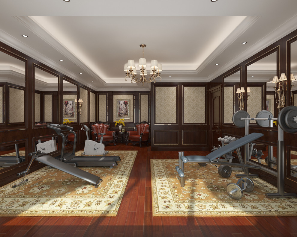 Luxury Classical Design in Home Gym - Traditional - Home Gym - Hong ...