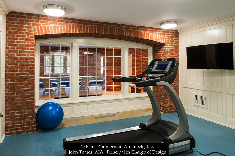 New Indoor Lap Pool - Traditional - Home Gym - Philadelphia - by John ...