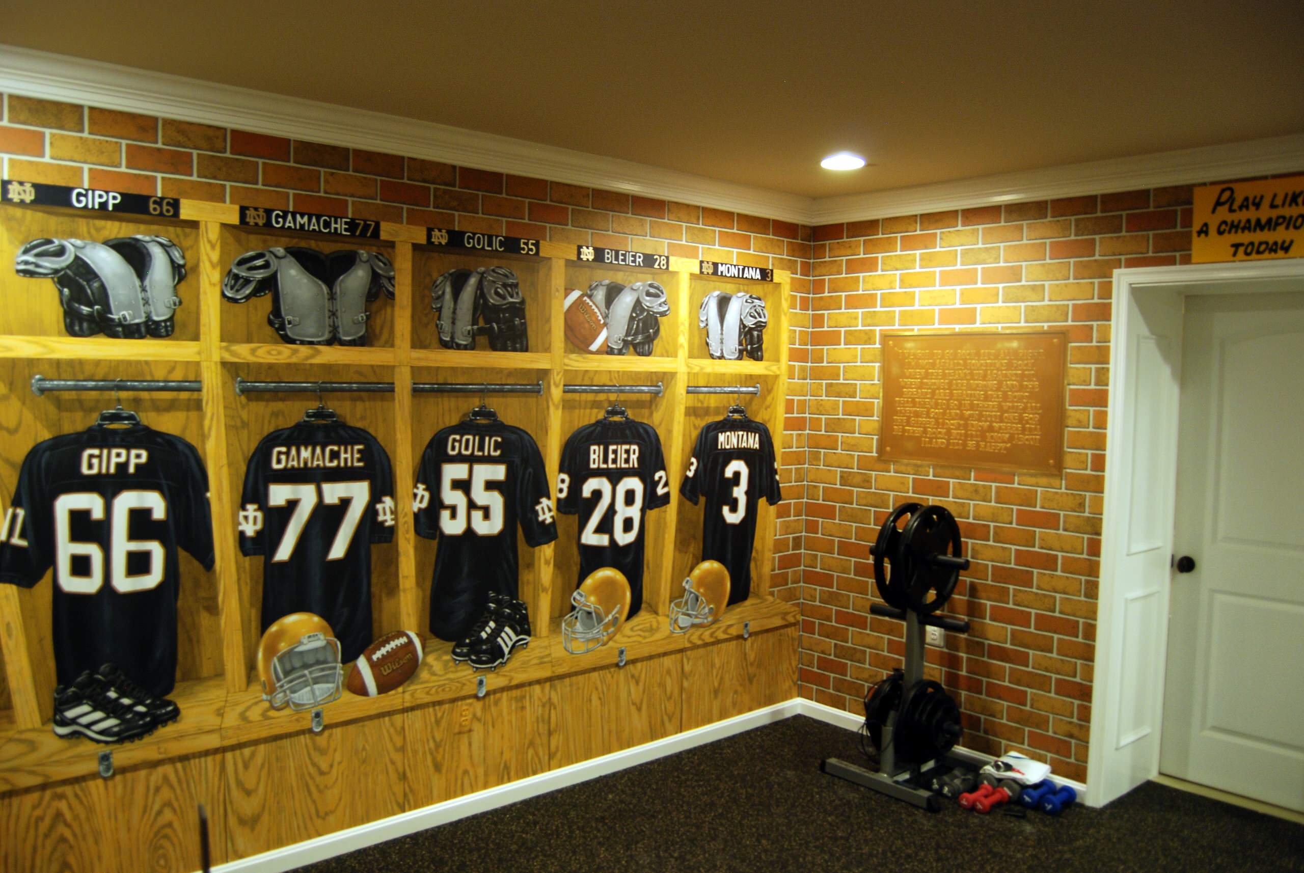 Football Locker Room Decorations | Shelly Lighting