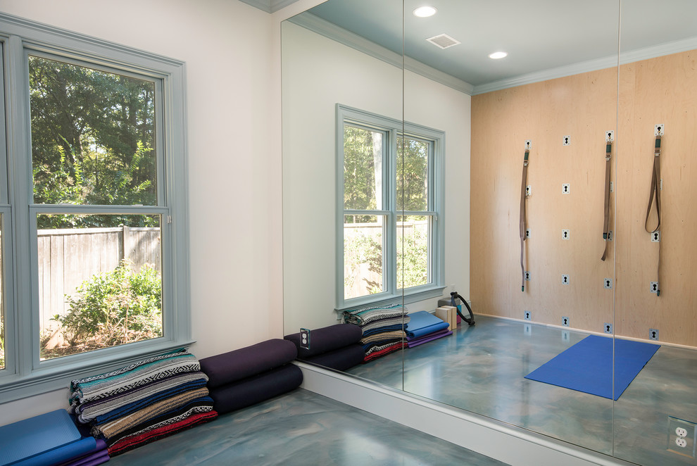 Pool House - Beach Style - Home Gym - Atlanta - by Hodge Design ...