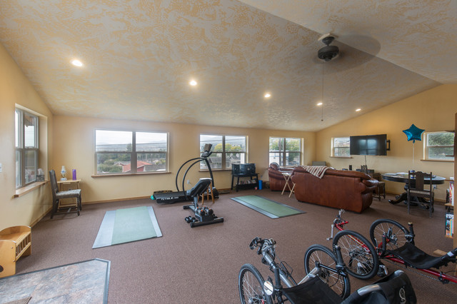 Port Angeles Detached Two-story Garage and Exercise Studio - Rustic ...