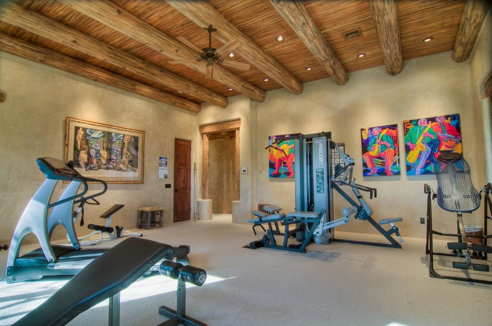 Rio Verde Home 1 - Mediterranean - Home Gym - Phoenix - by Rains Design ...