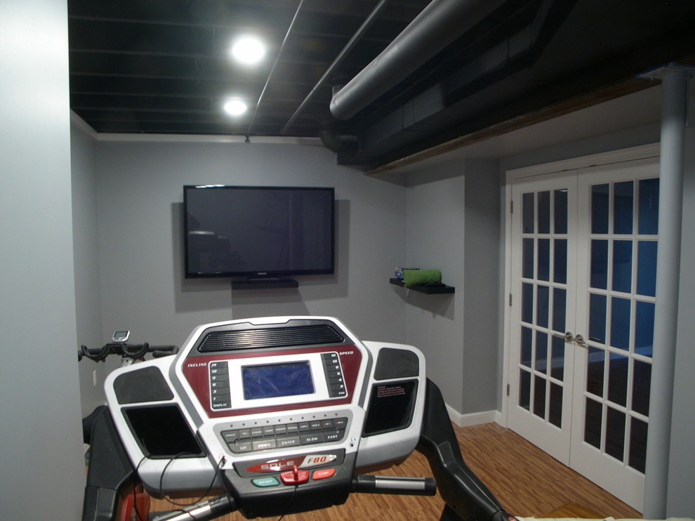 Rosslyn Farms Basement Retreat & Funhouse - Modern - Home Gym - Other ...