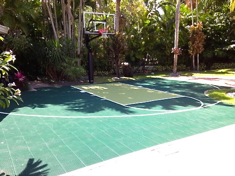 SnapSports® Home Driveway Basketball Court Conversion - Fitnessraum ...