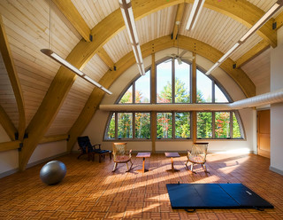 Sport Barn - Contemporary - Home Gym - New York - by HUDSON DESIGN ...
