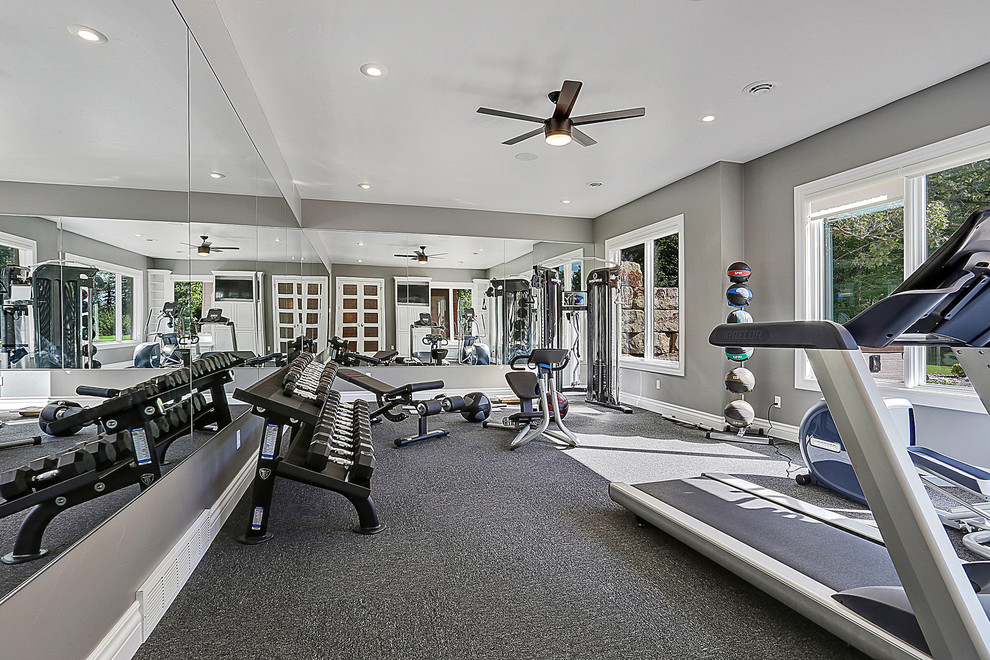 Traditional Ranch With Pool - Home Gym - Other - by C & C Custom ...